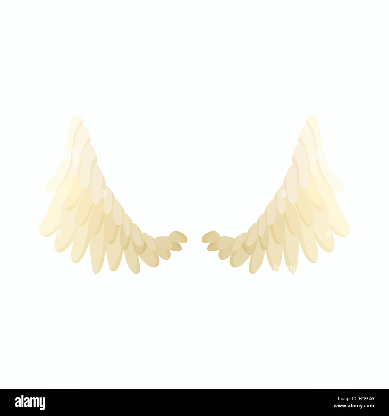 Pair of angel wings icon, cartoon style Stock Vector Image & Art - Alamy