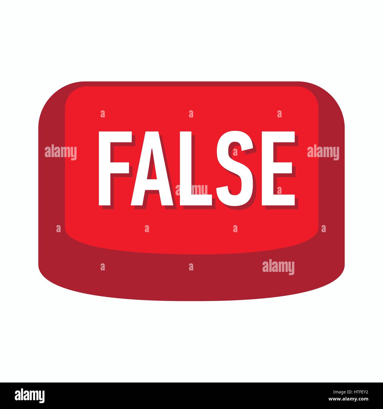 False red button icon, simple style Stock Vector Image & Art - Alamy