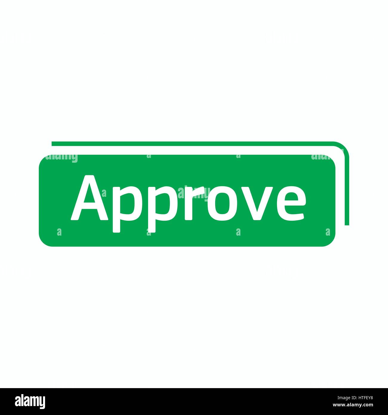 Approve icon Cut Out Stock Images & Pictures - Alamy