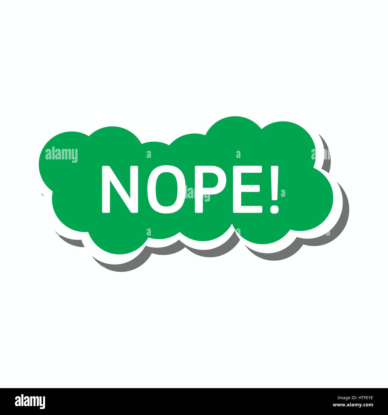 Nope sign Stock Vector Images - Alamy