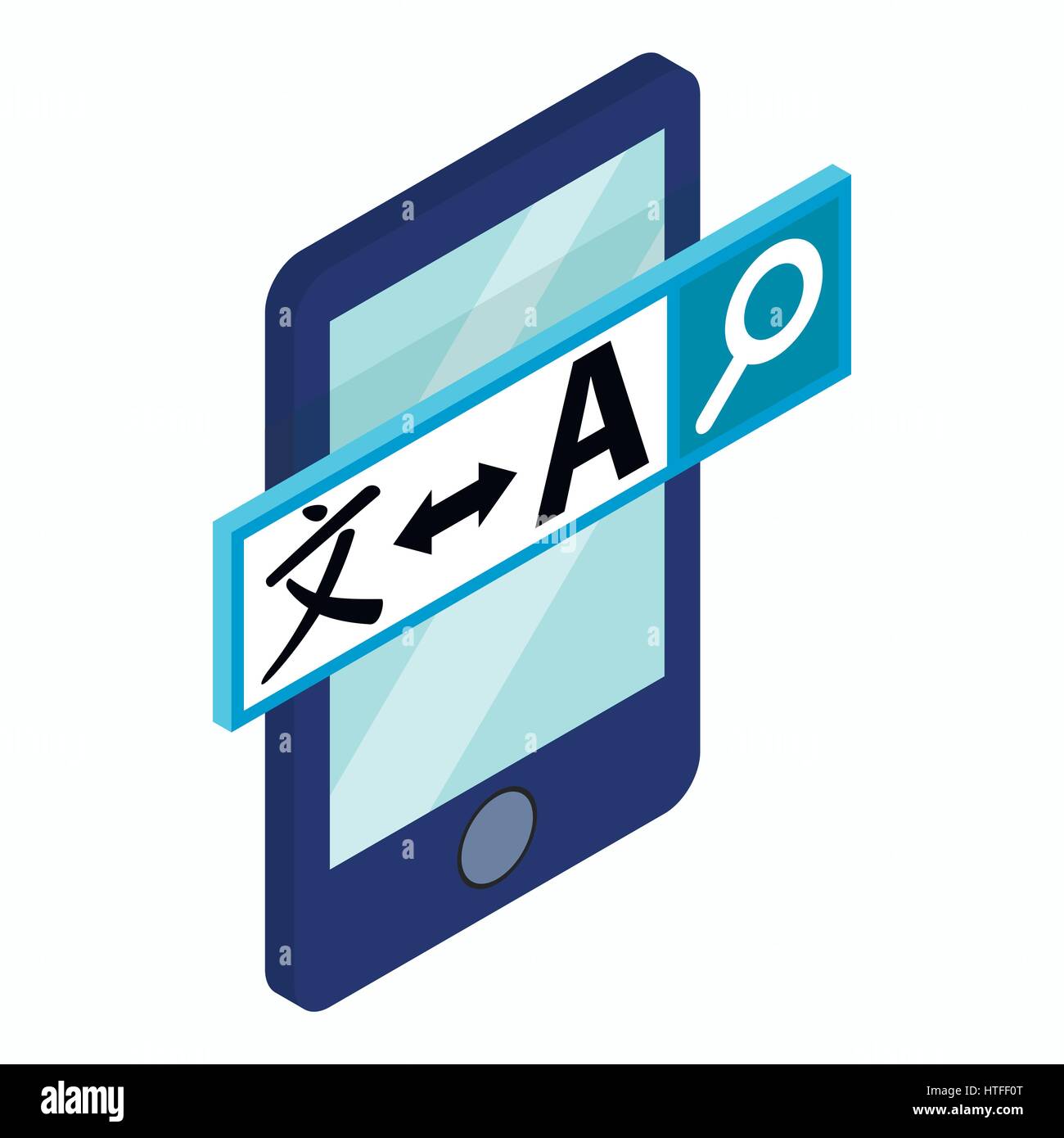 Smartphone with translator on the screen icon Stock Vector Image & Art ...
