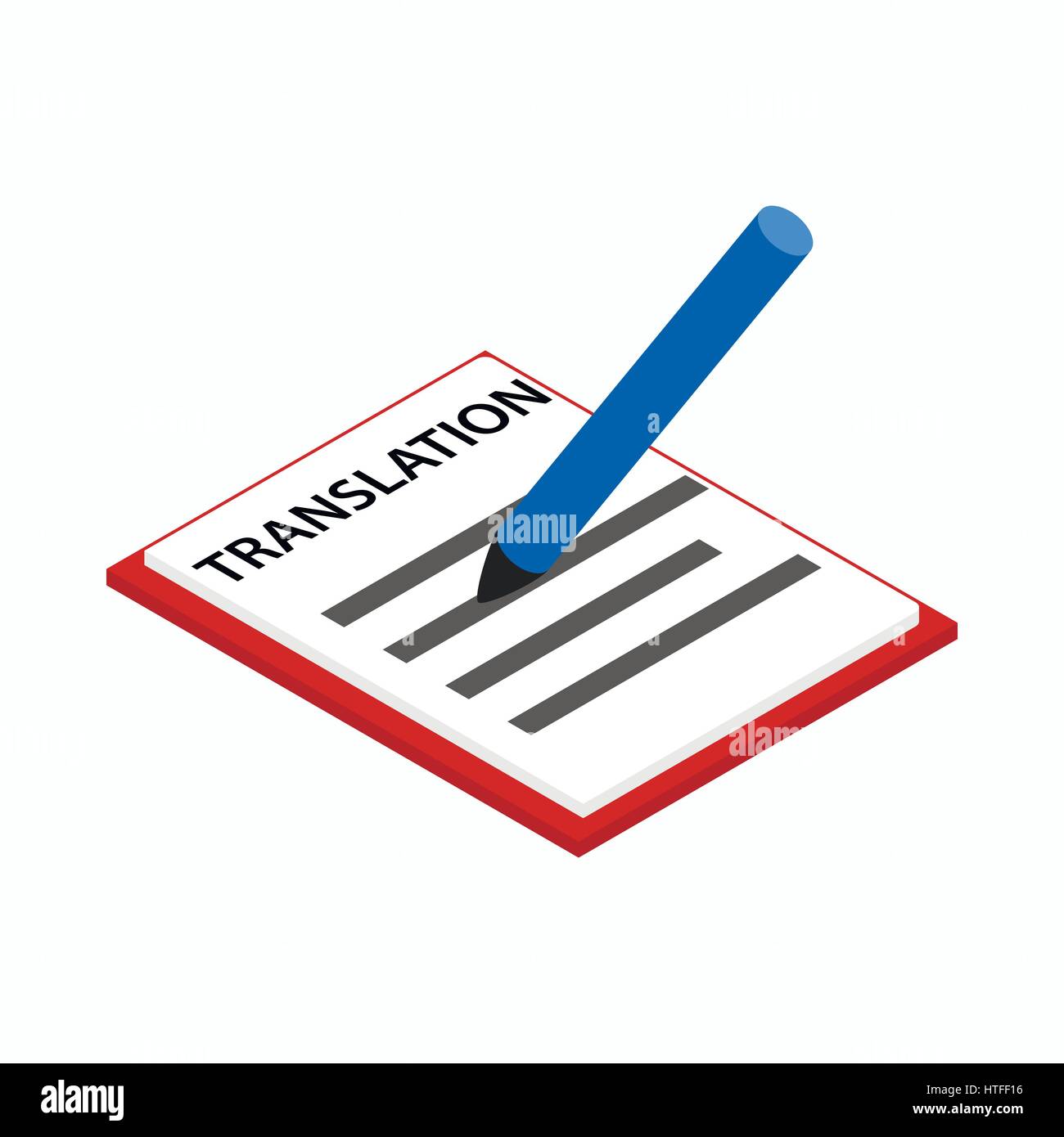 Translation book vector icon Cut Out Stock Images & Pictures - Alamy