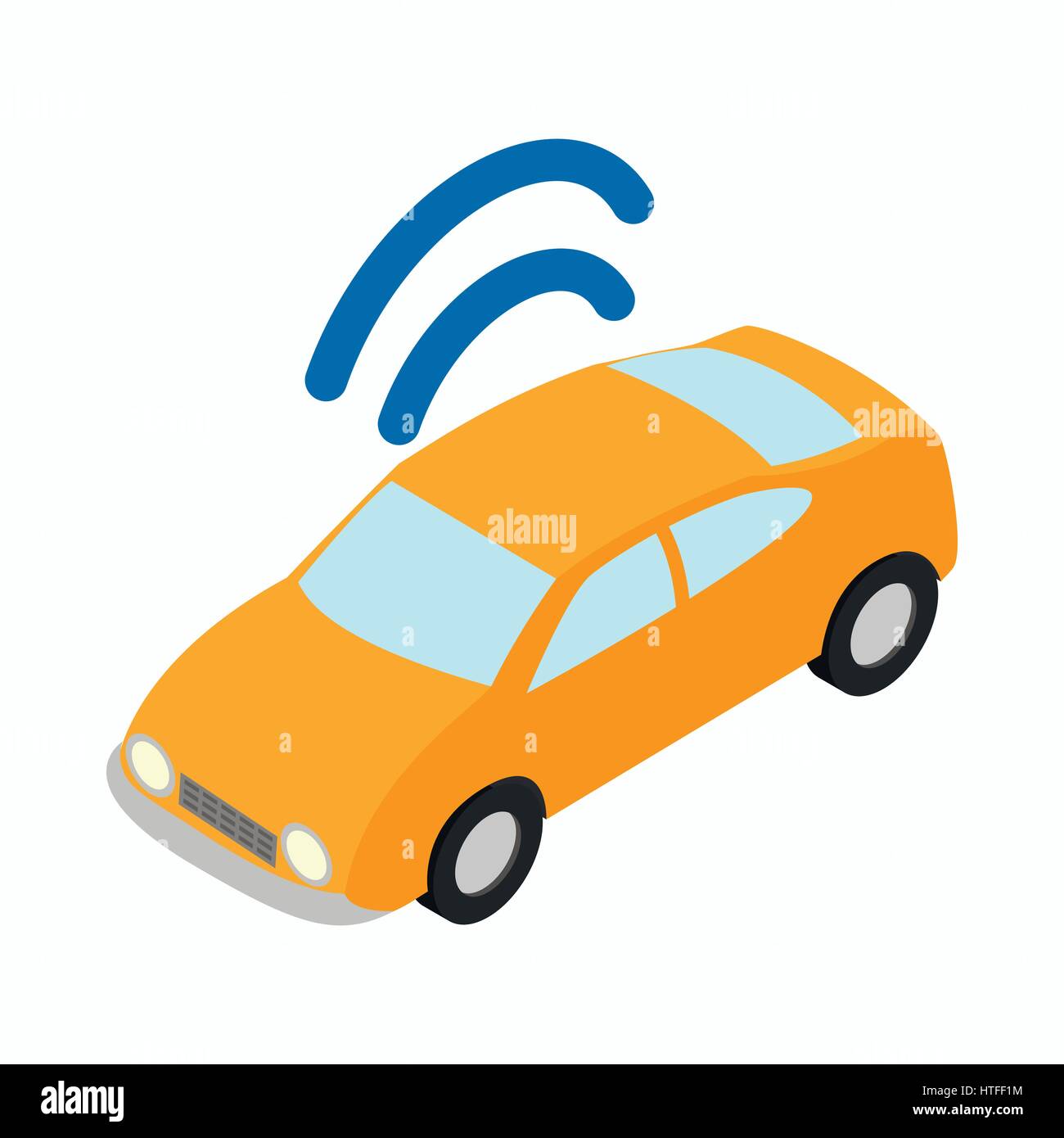 Car network connection isometric Stock Vector Images - Alamy
