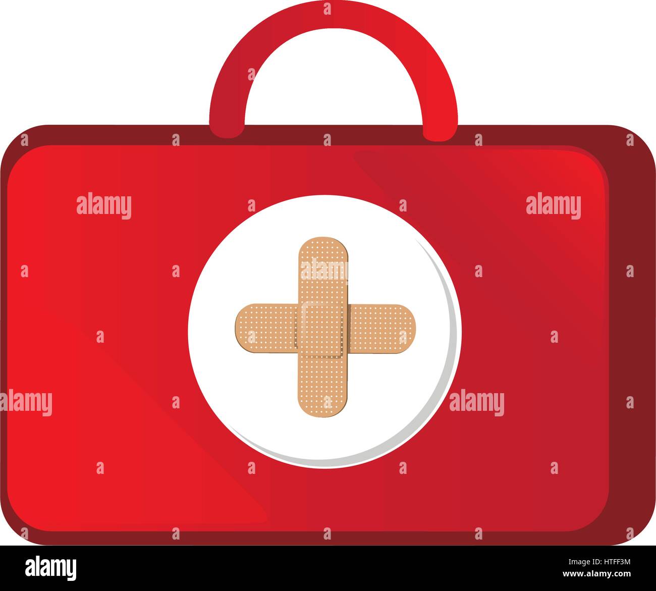 red suitcase healthcare with pink hospital symbol Stock Vector Image ...