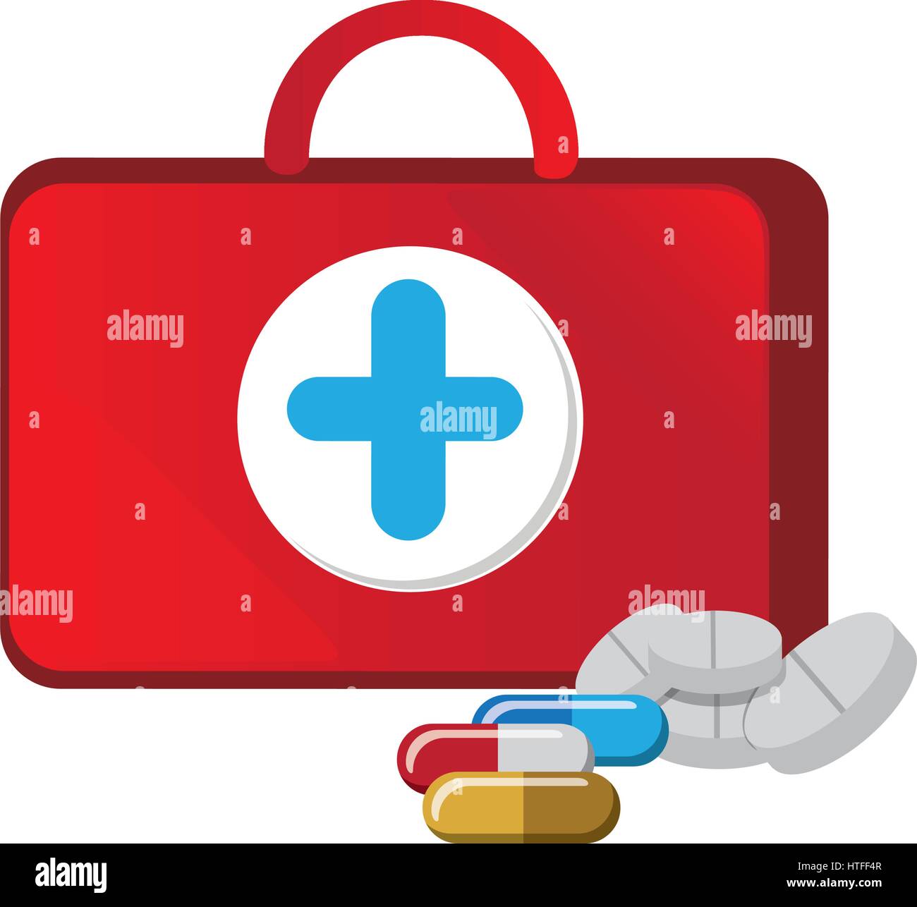 red suitcase health with treatment icon Stock Vector Image & Art - Alamy