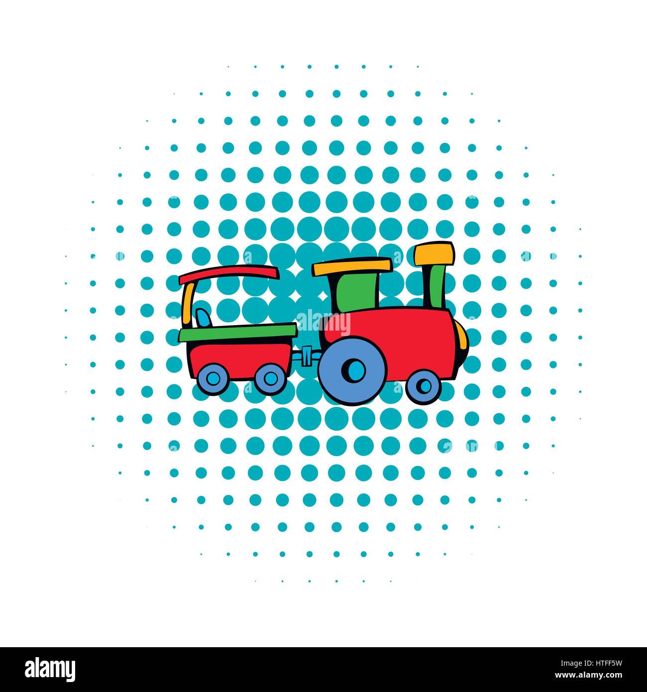 Children train icon, comics style Stock Vector Image & Art - Alamy