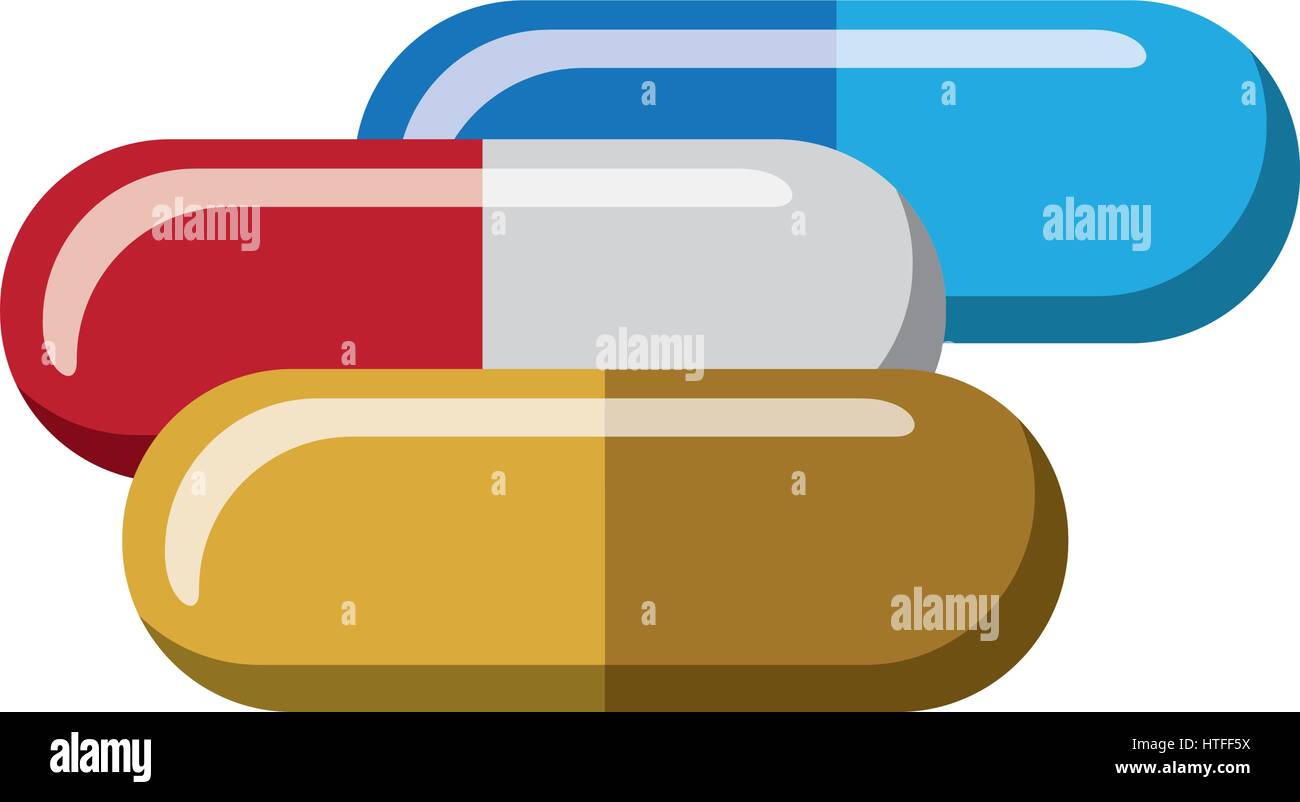 color capsules treatment icon Stock Vector Image & Art - Alamy