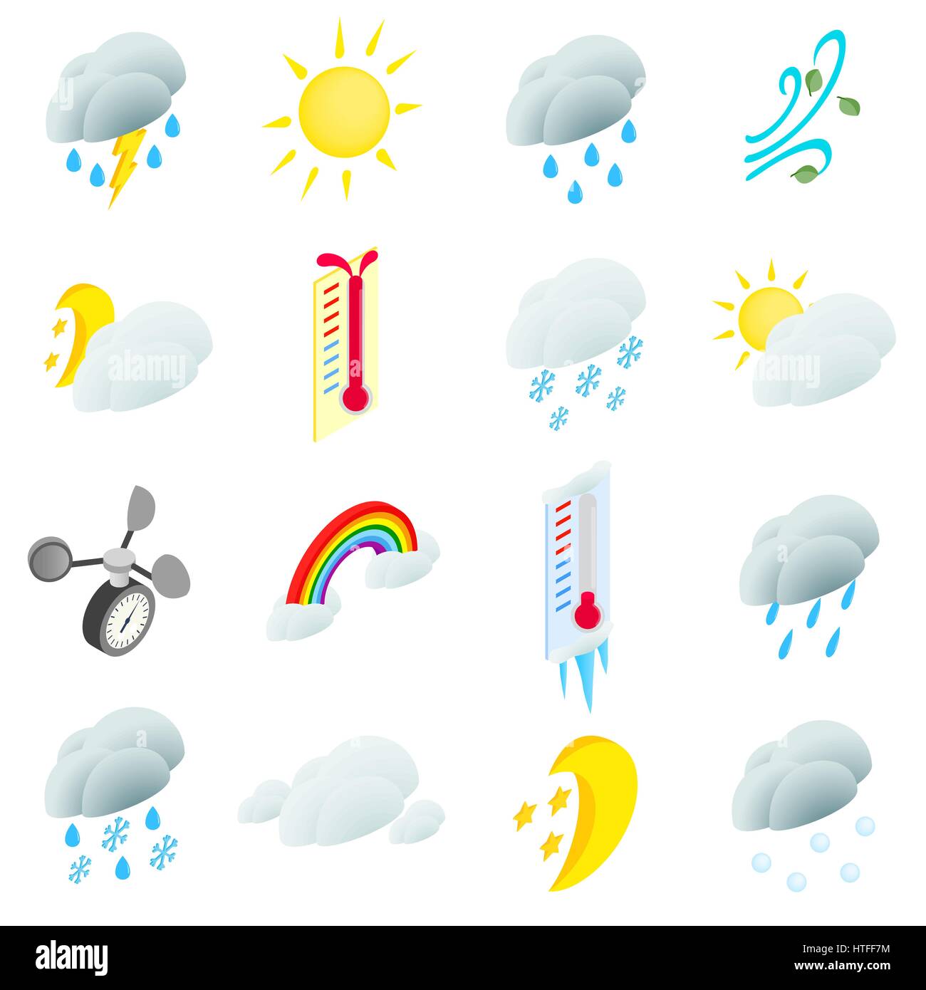 Solar icons set 3d Cut Out Stock Images & Pictures - Alamy