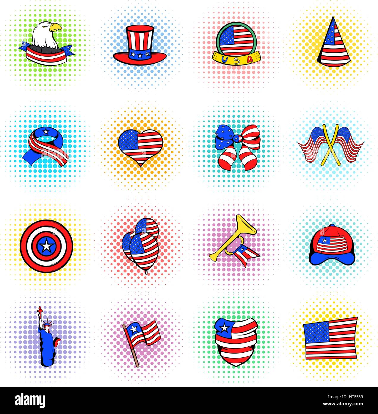 Independence day hat icon Stock Vector Images - Alamy