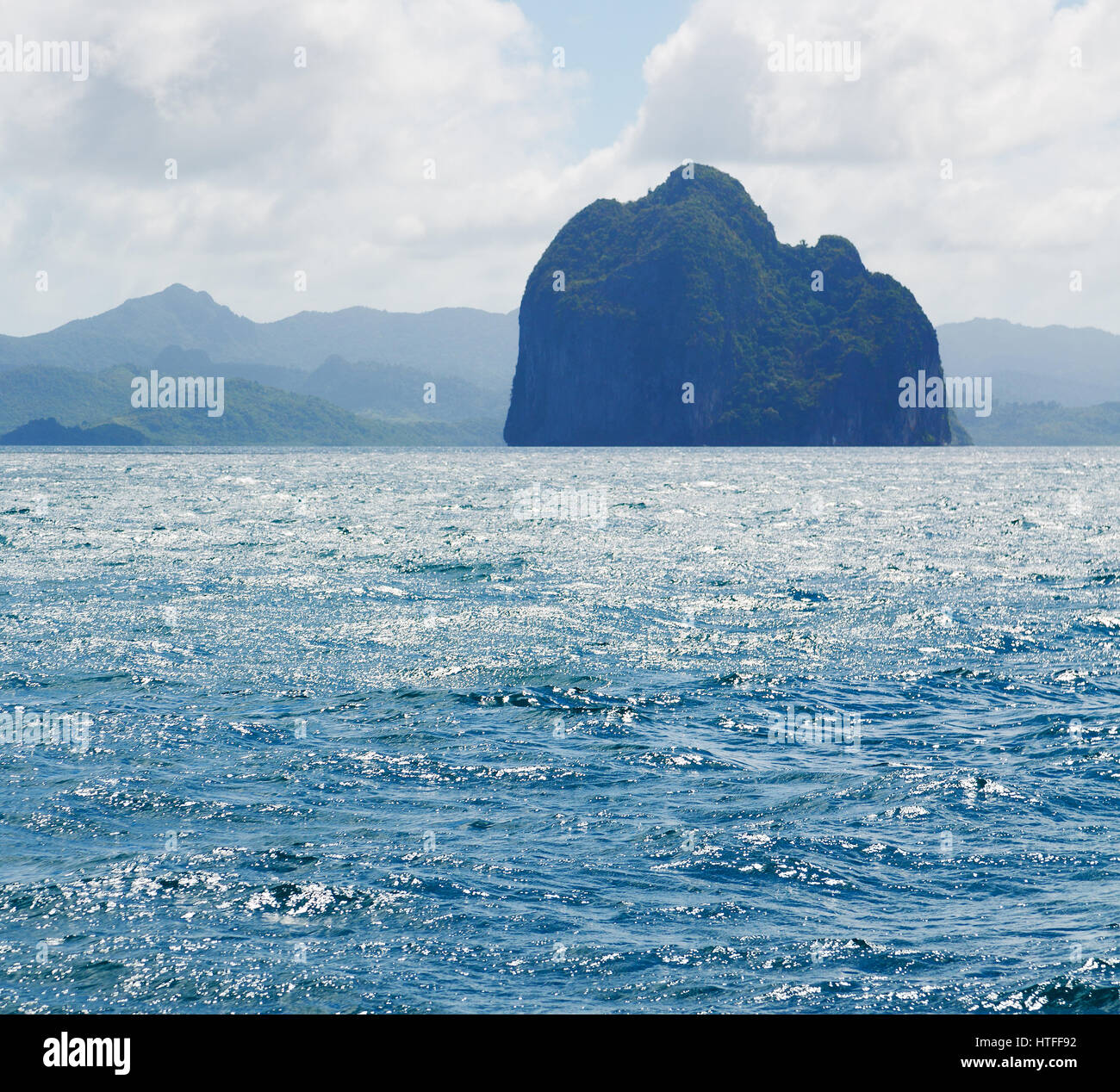 in philippines island the pacific ocean clouds and lights view from a ...