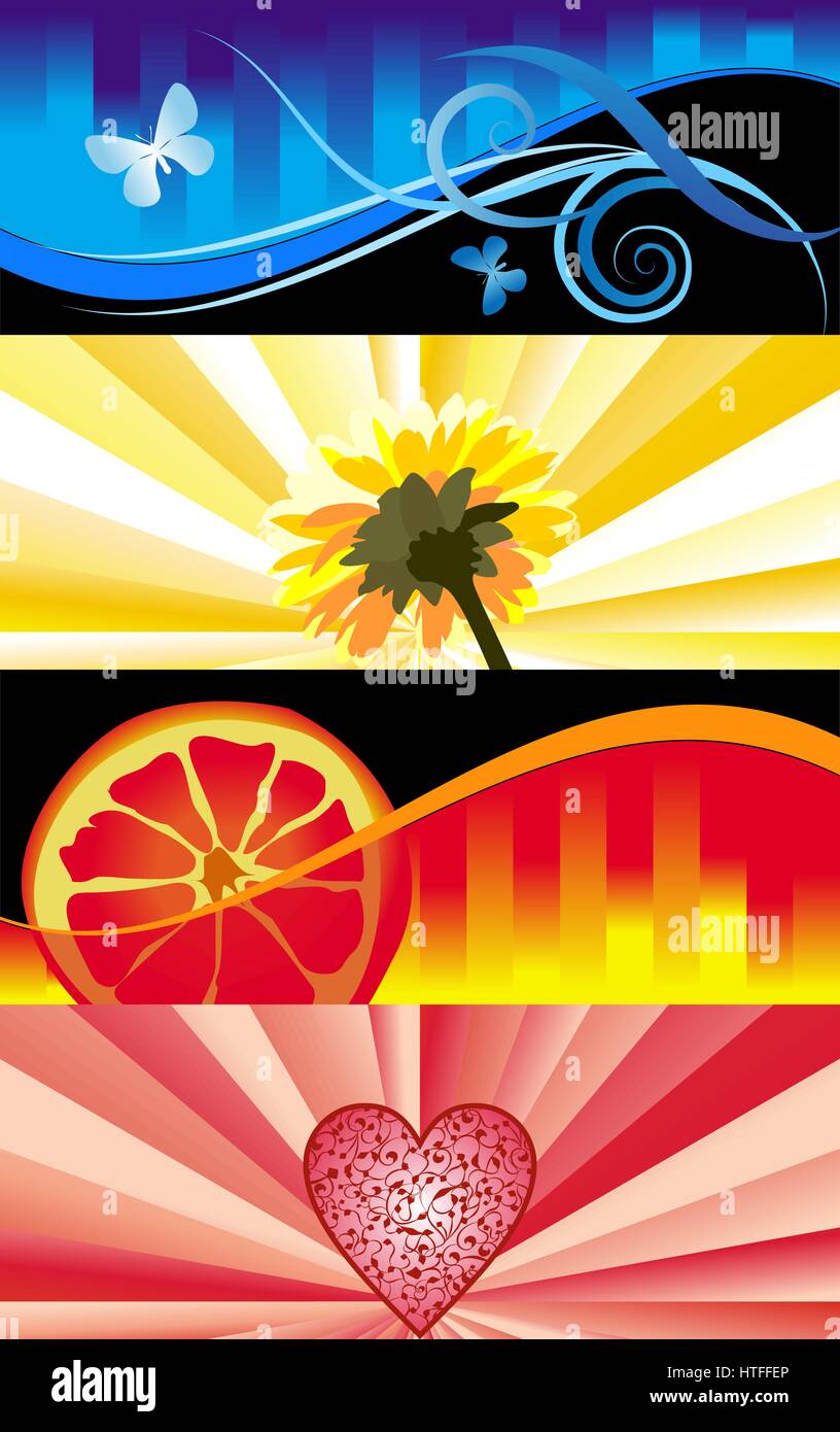 Four different color effects hi-res stock photography and images - Alamy