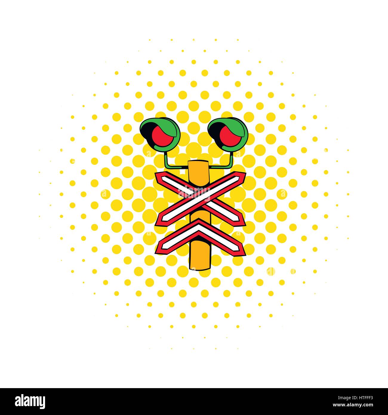 Warning sign border crossing Stock Vector Images - Alamy