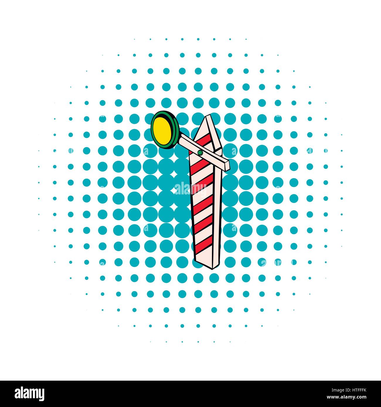 Red semaphore signal arm Stock Vector Images - Alamy