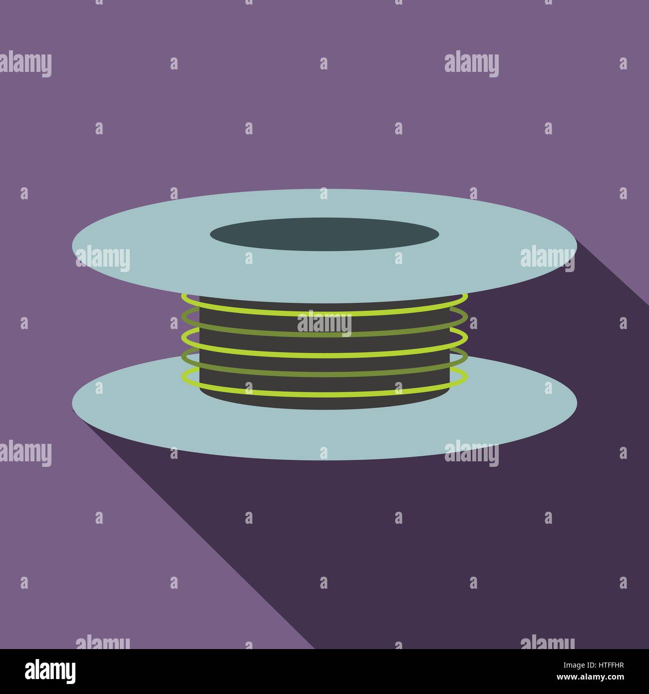 Spool of wire Stock Vector Images - Alamy