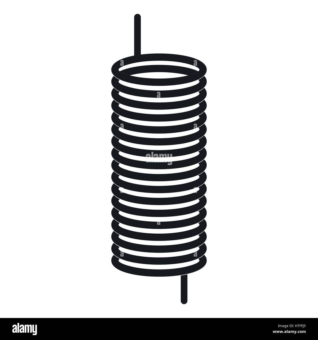 Metal spring icon, simple style Stock Vector Image & Art - Alamy