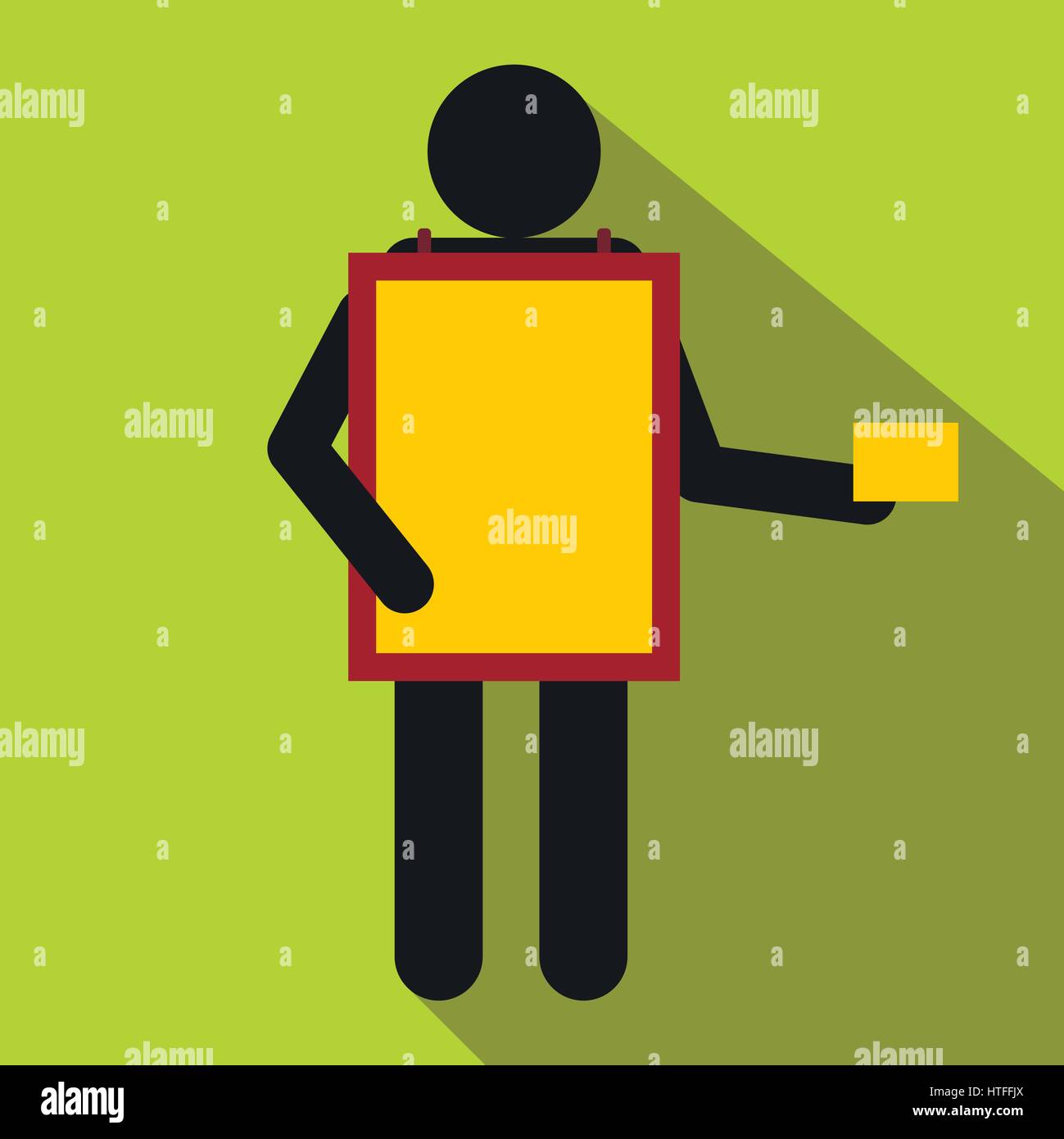 Blank sandwich board sign Stock Vector Images - Alamy