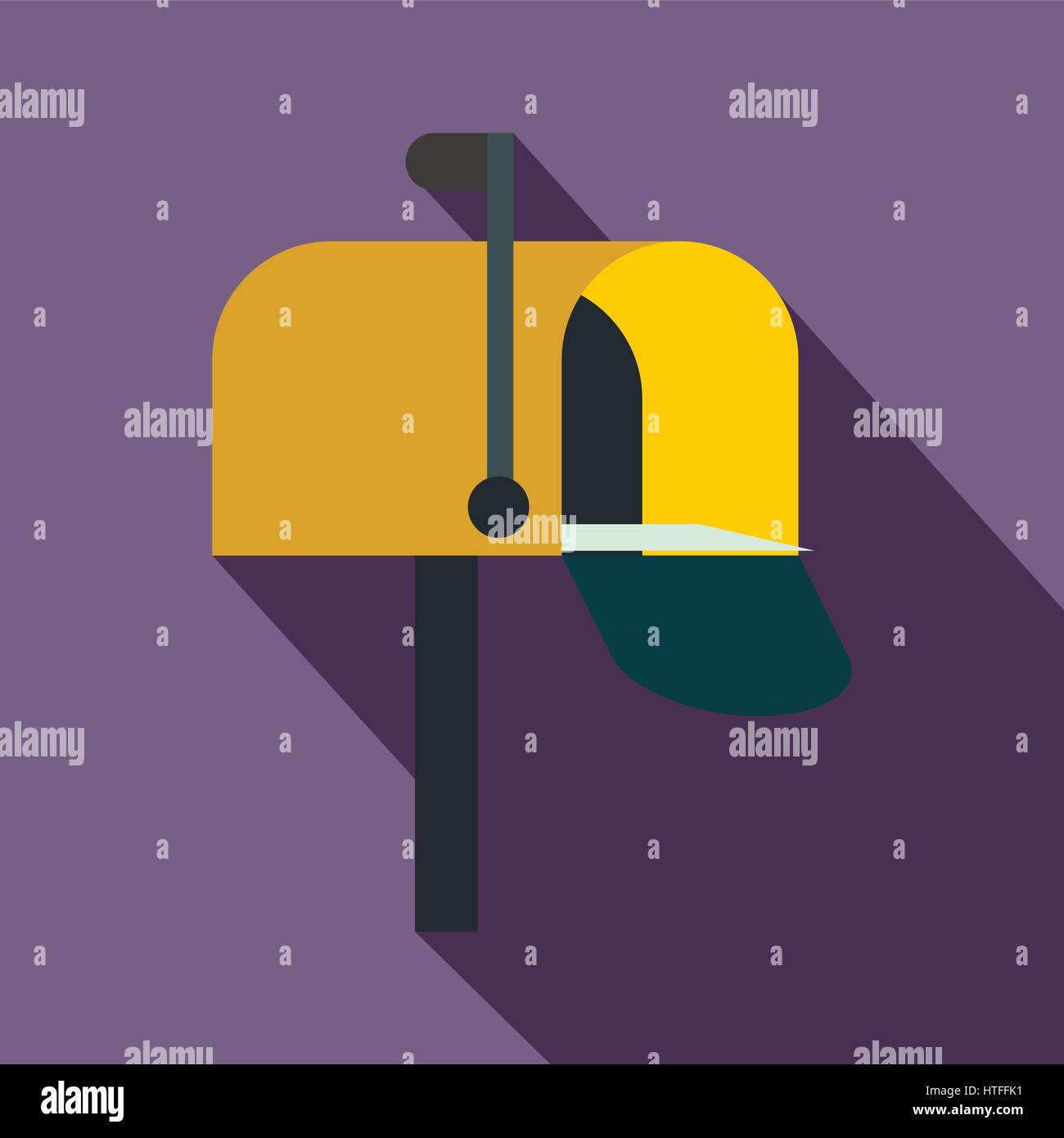 Metal mailbox wall Stock Vector Images - Alamy