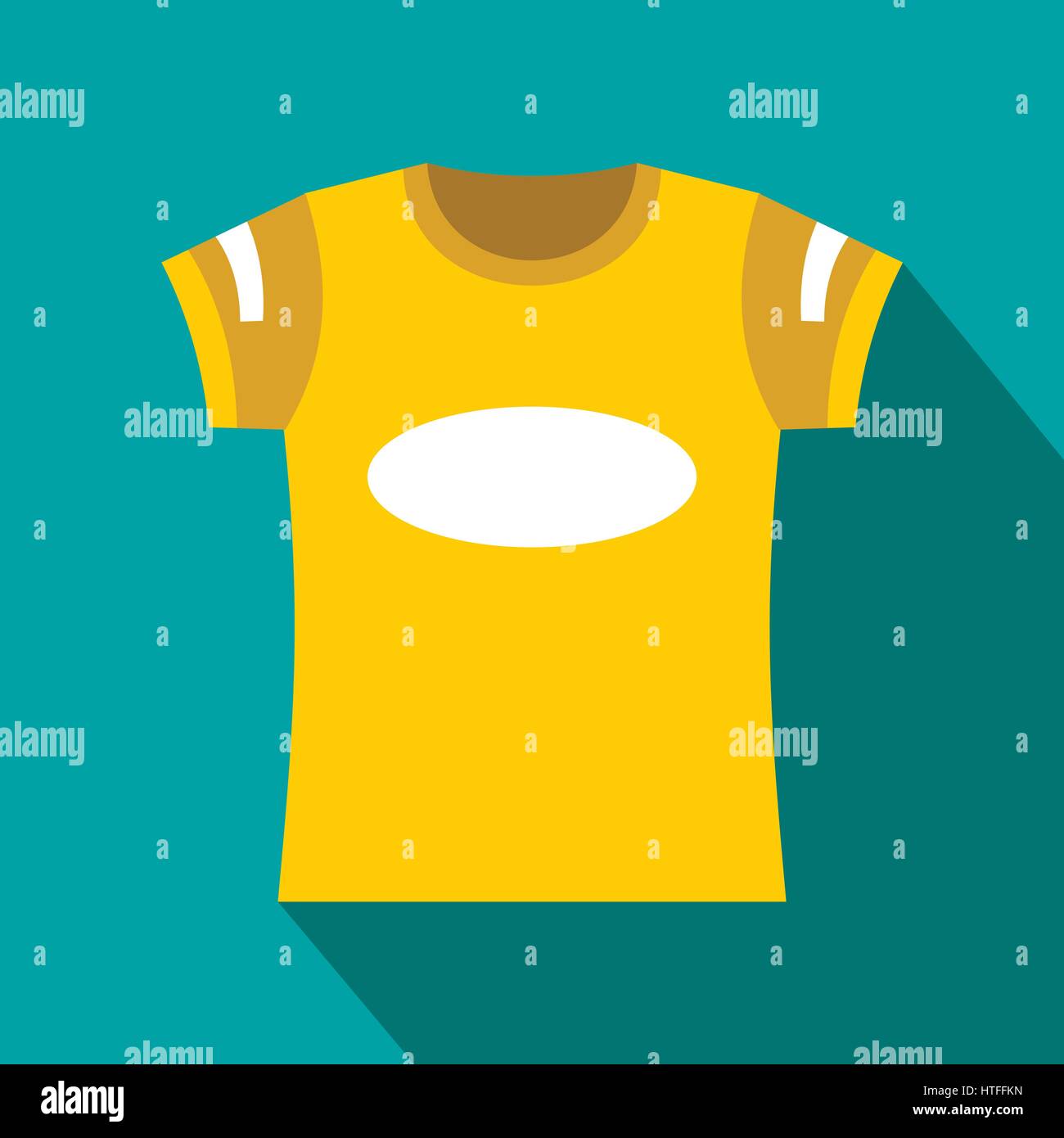 Yellow t-shirt template icon, flat style Stock Vector Image & Art - Alamy
