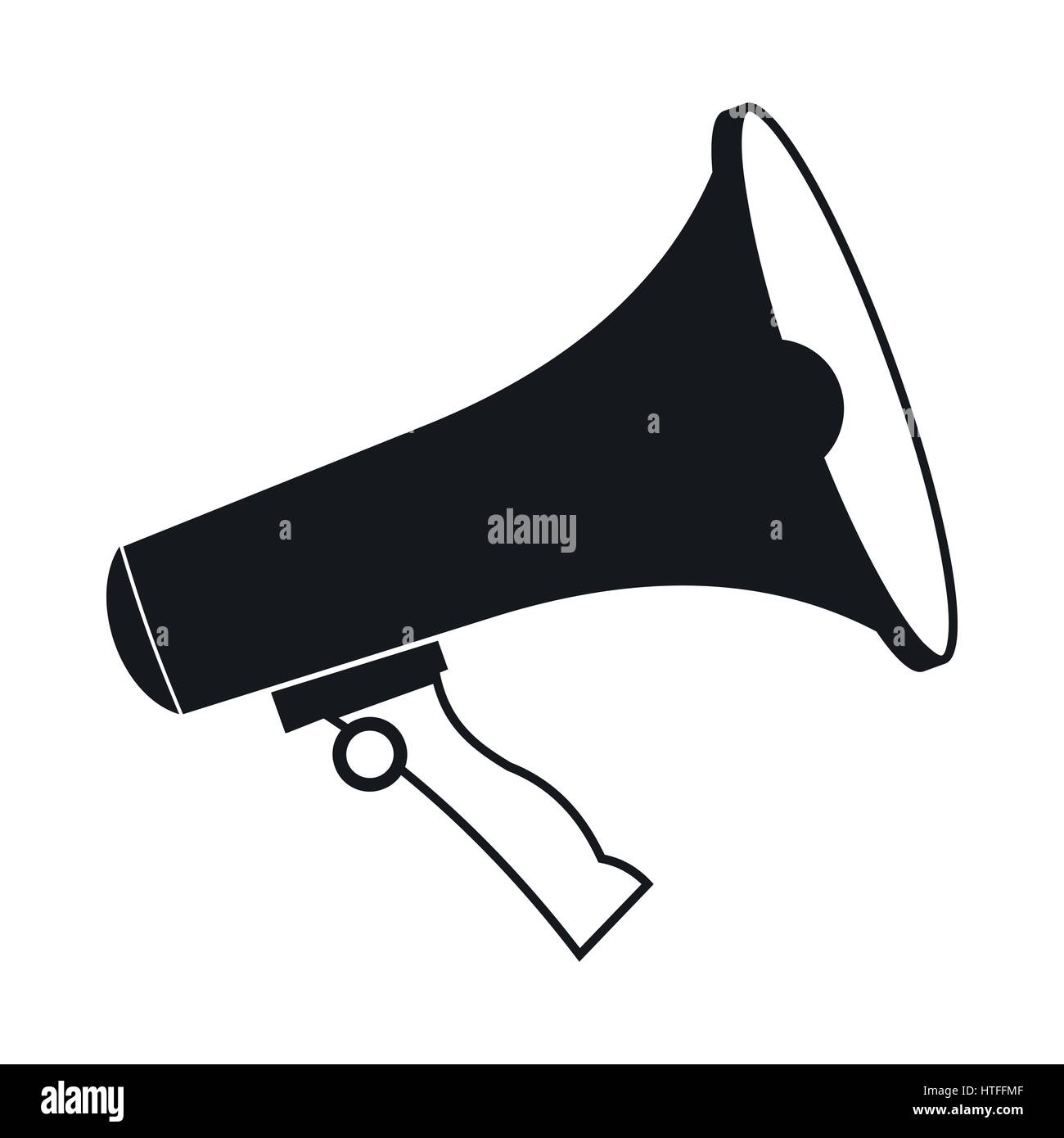 Black man shouting megaphone Stock Vector Images - Alamy