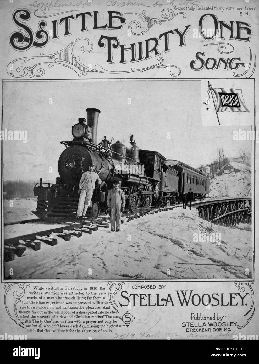 Sheet music cover image of the song 'Little Thirty One Song', with ...