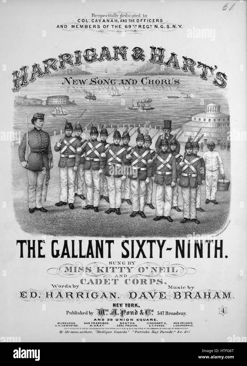 Sheet music cover image of the song 'Harrigan and Hart's New Song and ...