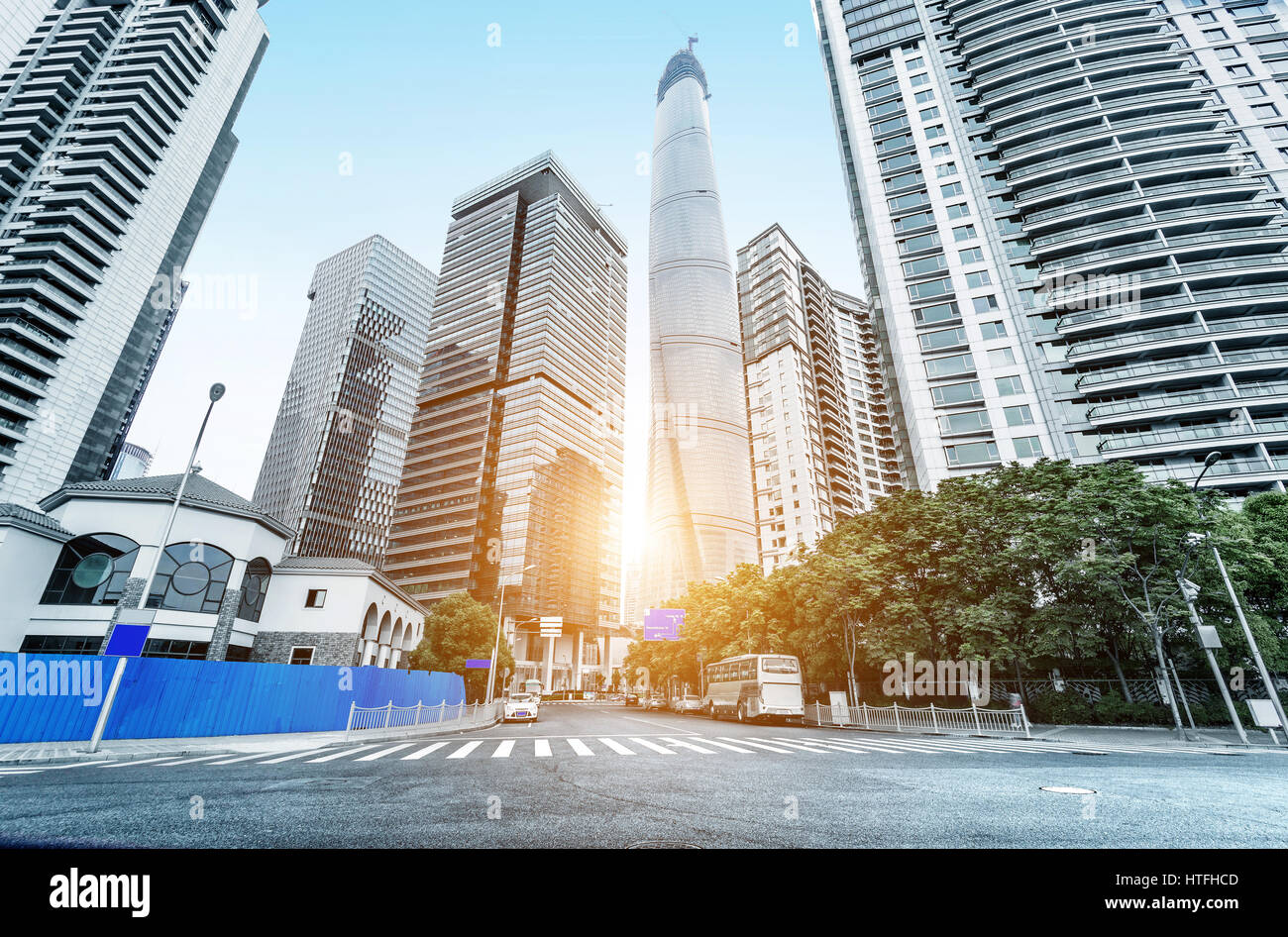Shanghai urban landscape, landmark building Stock Photo - Alamy