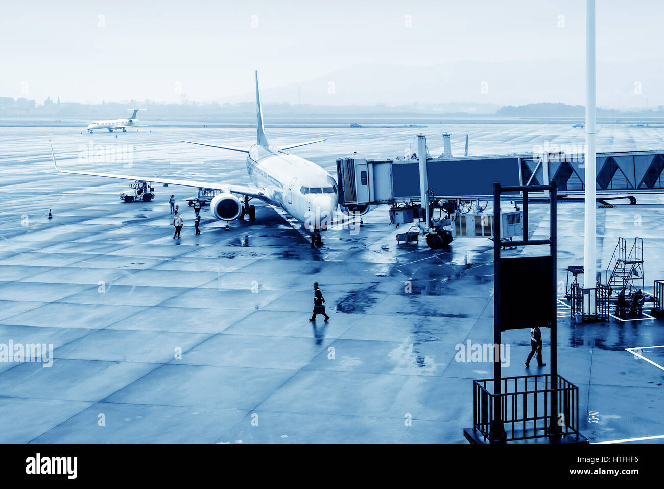 airport outside the window scene,waiting for the flight Stock Photo - Alamy