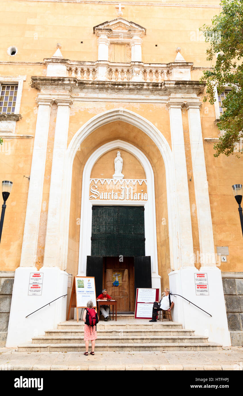 Iglesia Santa Maria Cathedral, Mahon, Minorca, Spain Stock Photo - Alamy