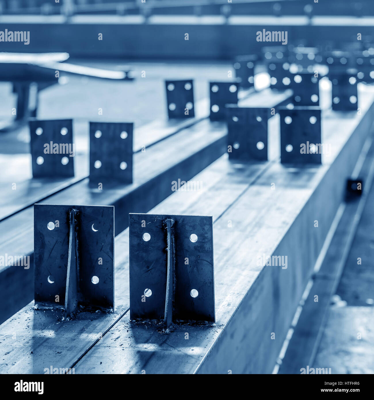 Steel factory floor, stacked with a lot of steel Stock Photo - Alamy