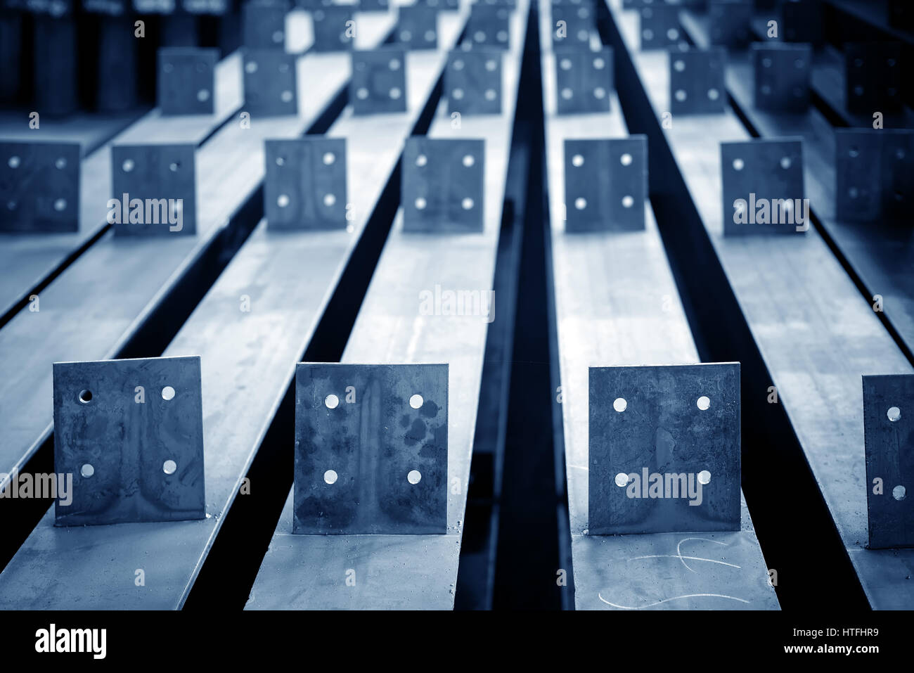 Steel factory floor, stacked with a lot of steel Stock Photo - Alamy