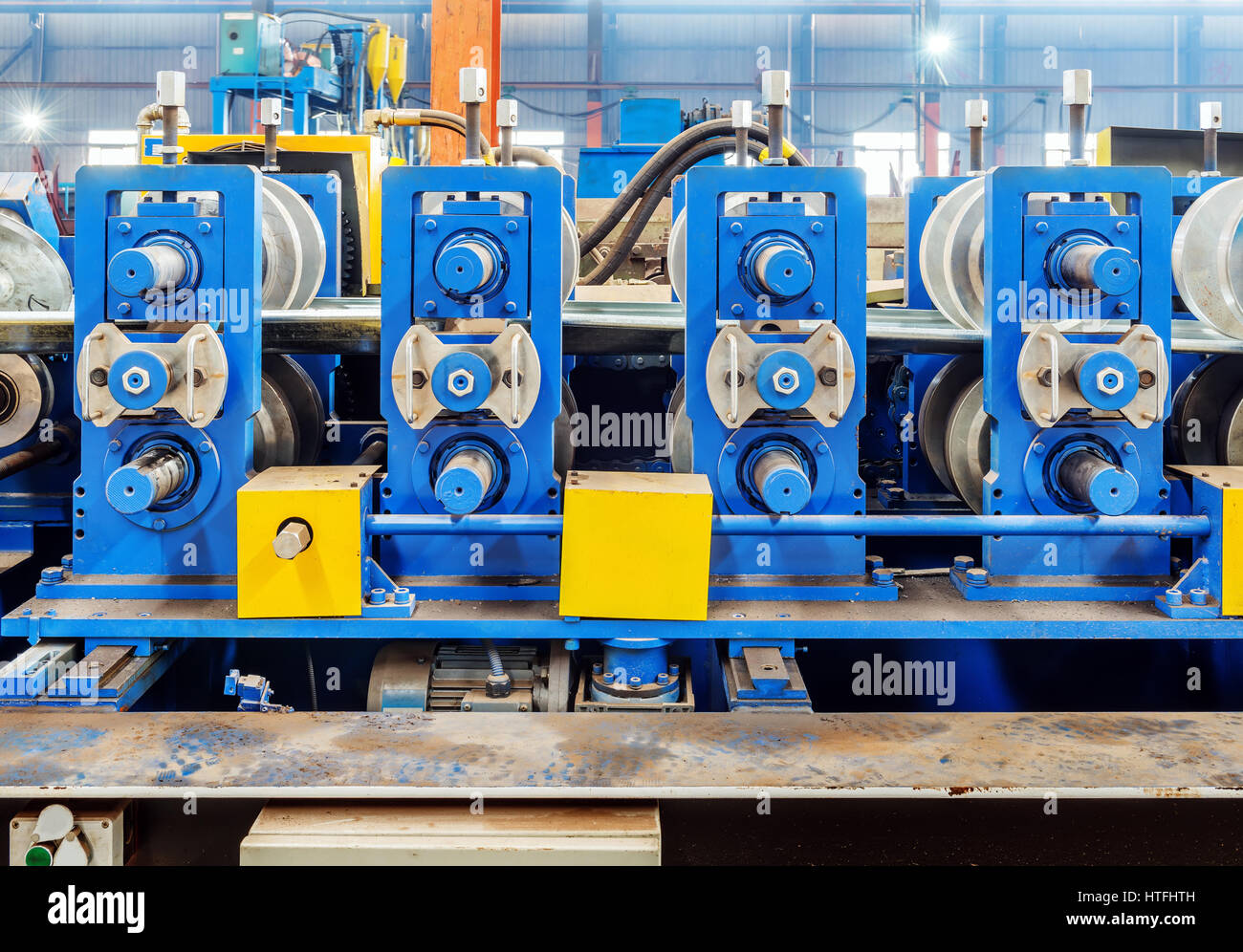 Steel factory production line: molding equipment Stock Photo - Alamy