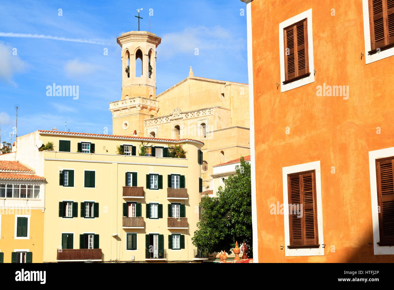 Iglesia Santa Maria Cathedral, Mahon, Minorca, Spain Stock Photo - Alamy