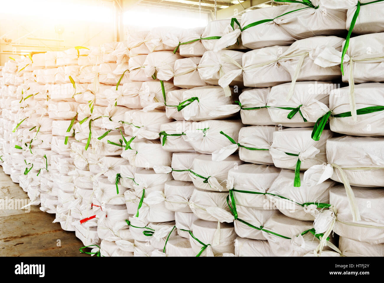 interior of a warehouse in a textile factory Stock Photo - Alamy
