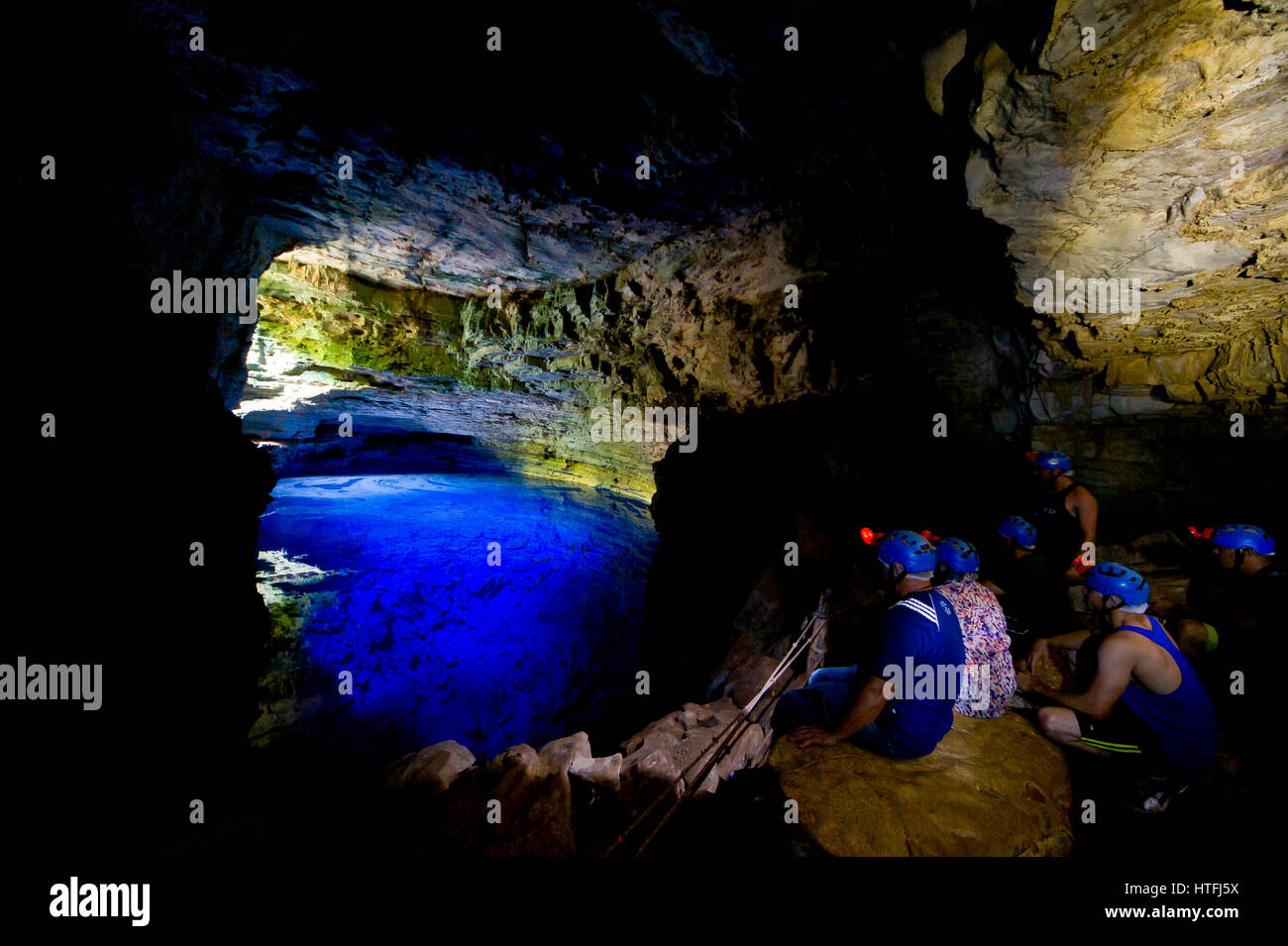Poço Encantado one of the tourist attraction of Chapada Diamantina ...