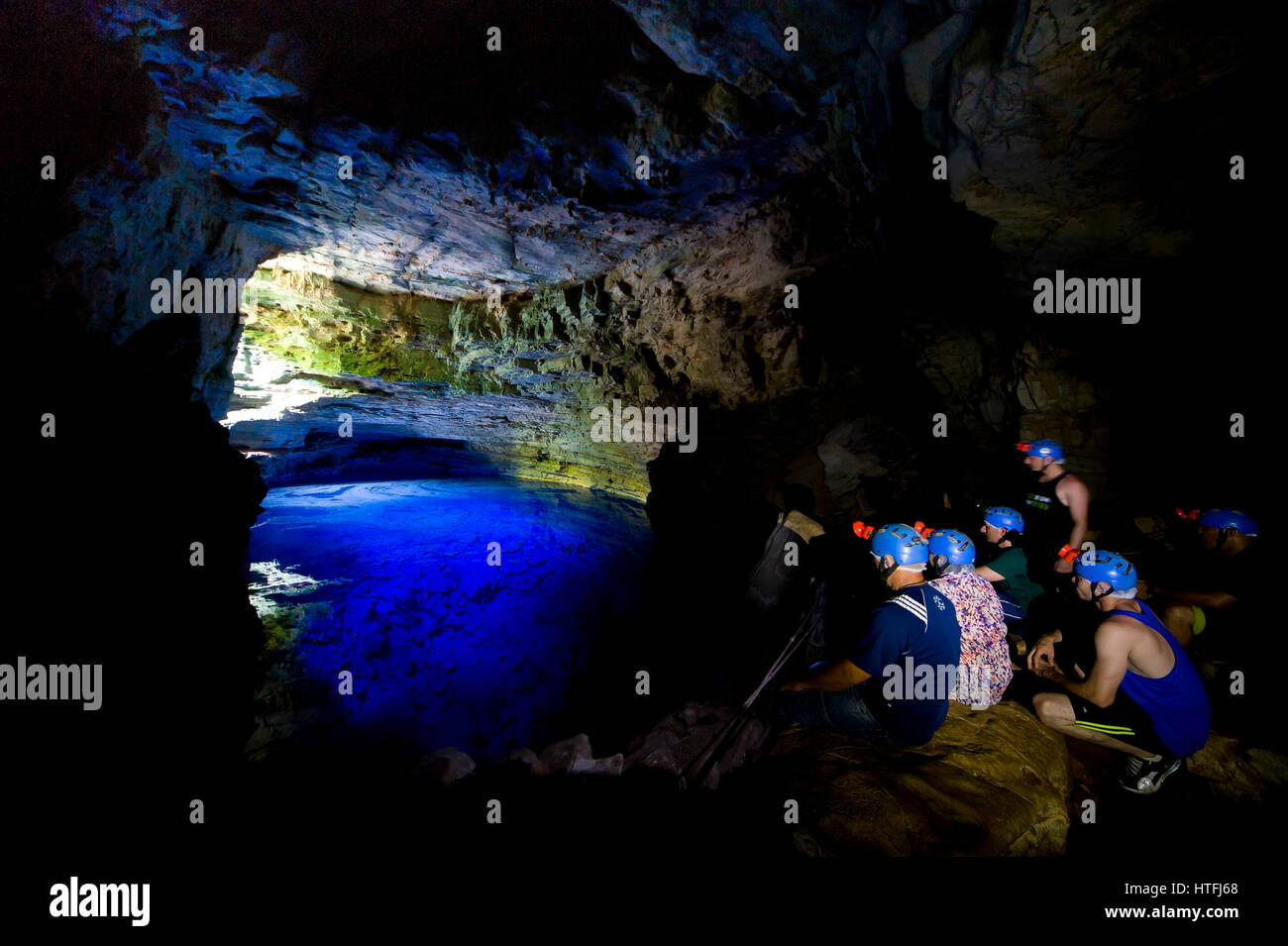 Poço Encantado one of the tourist attraction of Chapada Diamantina ...