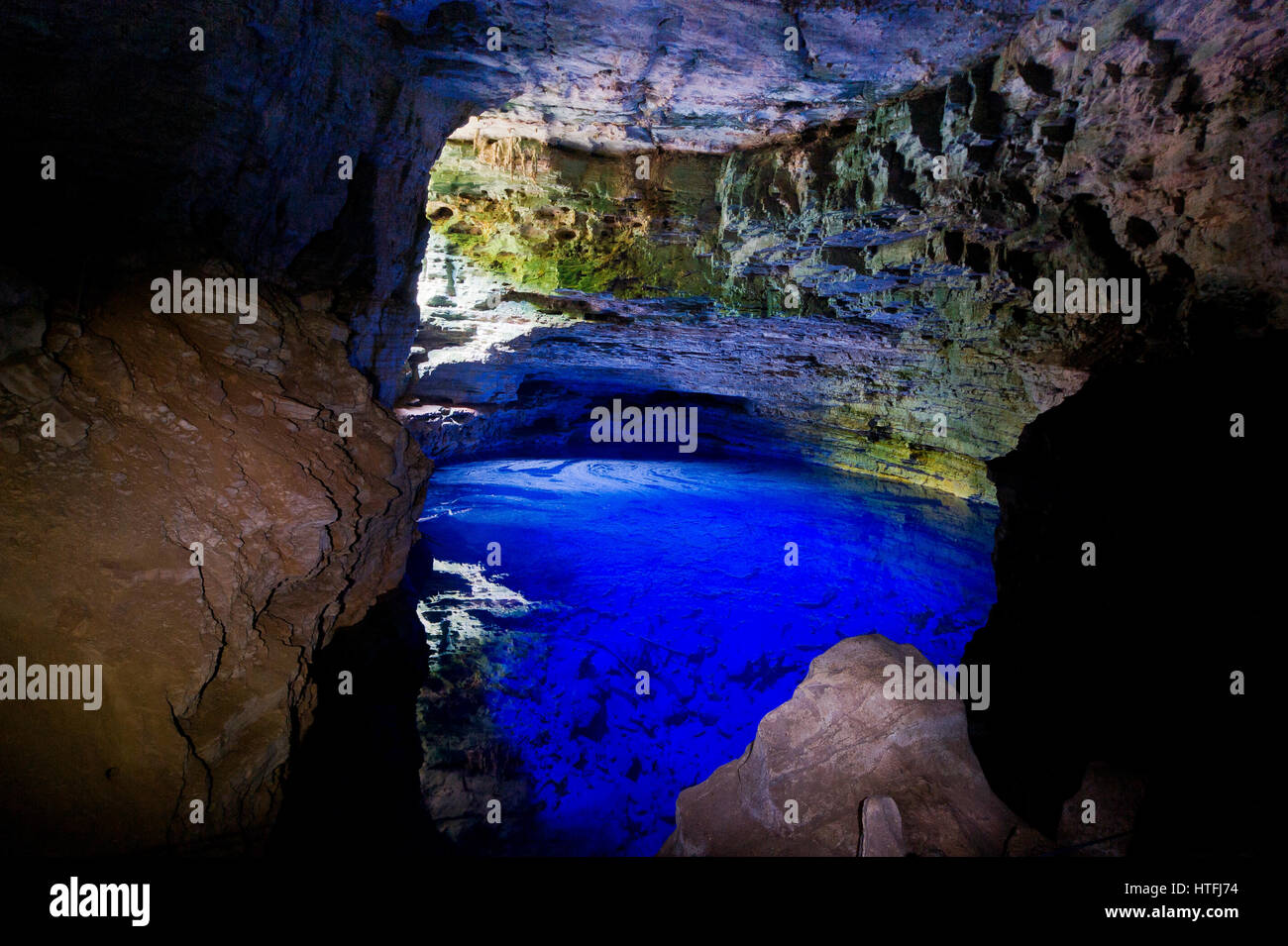 Poço Encantado one of the tourist attraction of Chapada Diamantina ...