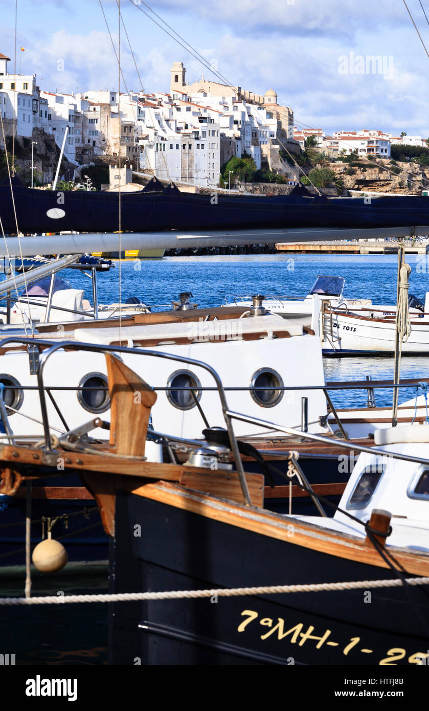 Mahon harbour, Minorca, Spain Stock Photo - Alamy
