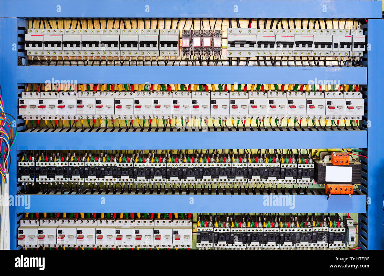 Factory floor, automated machinery control room Stock Photo - Alamy