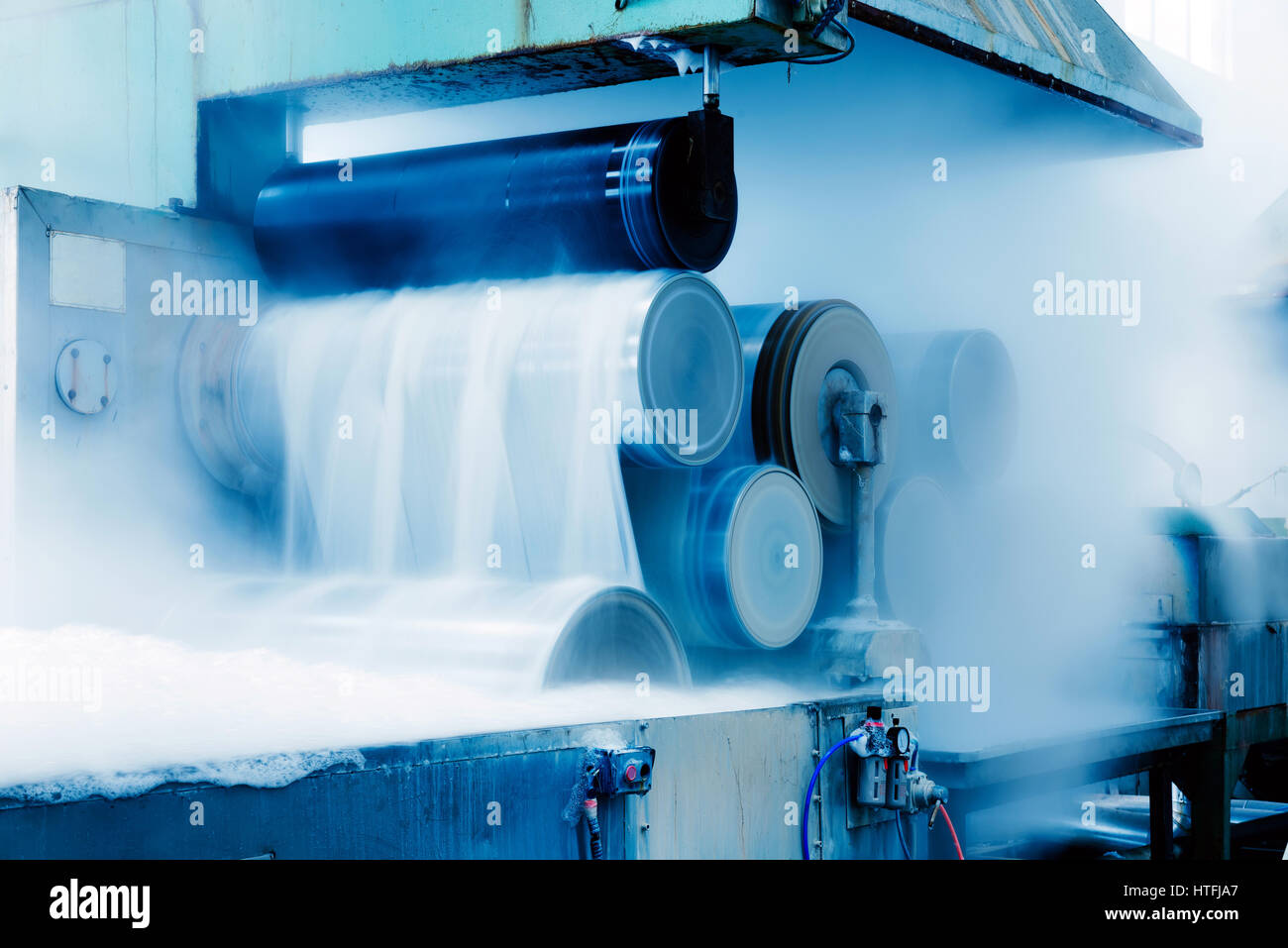 Chemical Fiber Factory production line Stock Photo - Alamy