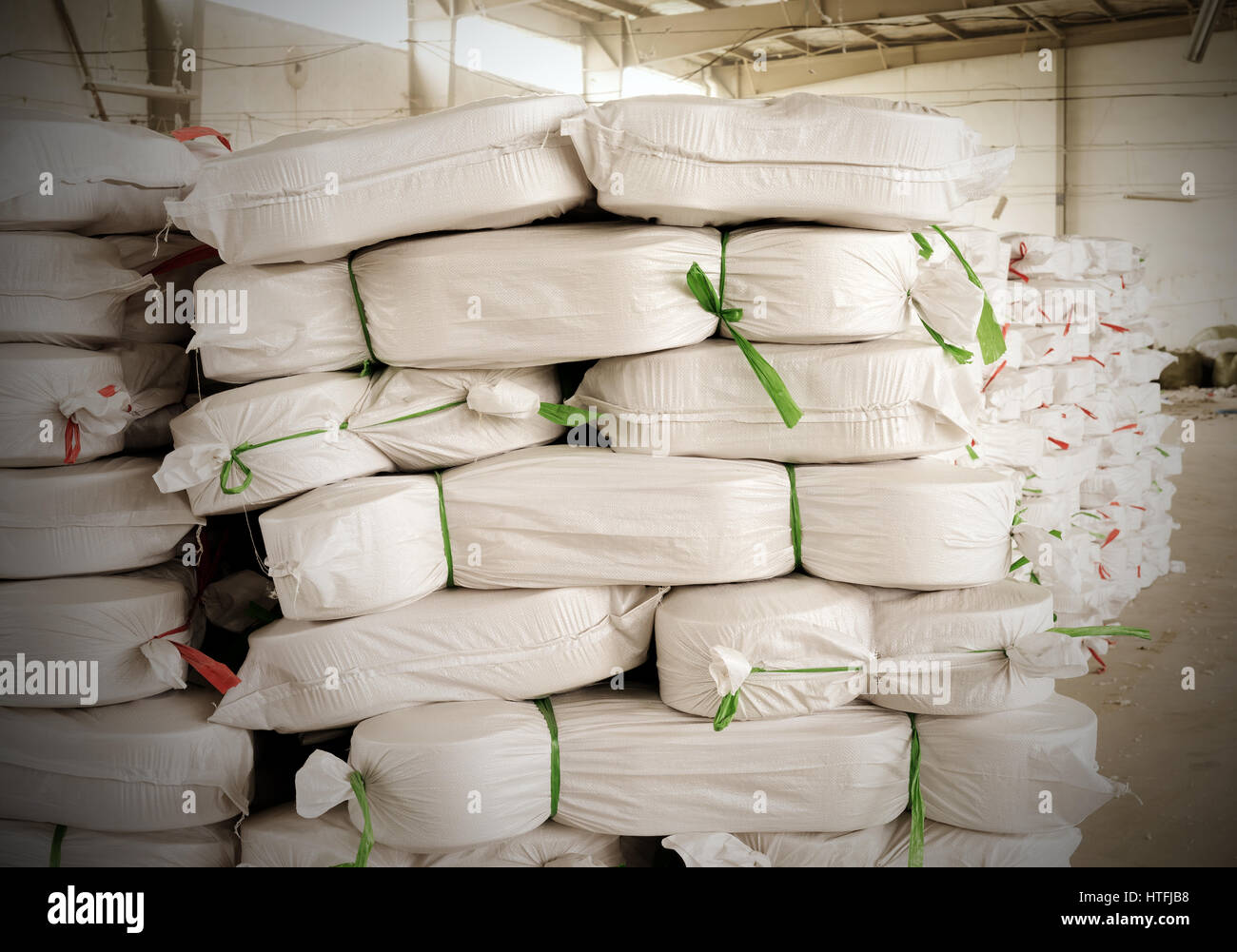 interior of a warehouse in a textile factory Stock Photo - Alamy