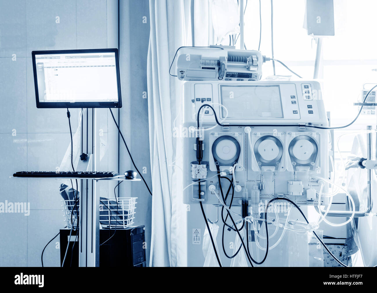 Continuous renal replacement therapy equipment and injection pump Stock ...