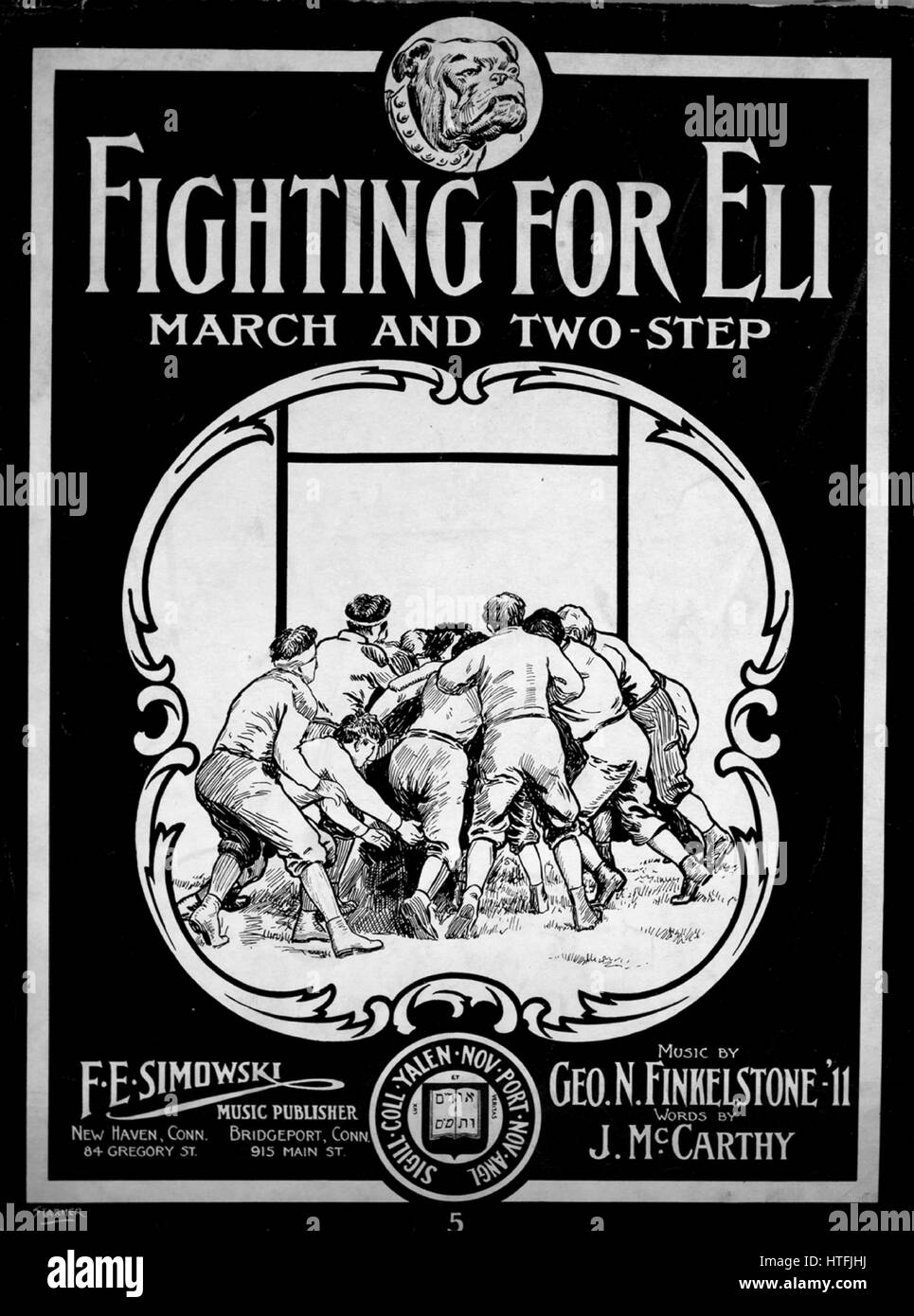 Sheet music cover image of the song 'Fighting for Eli March and Two ...