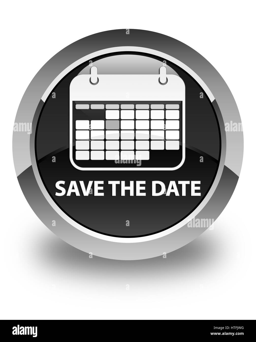 Save the date icon Black and White Stock Photos & Images - Alamy