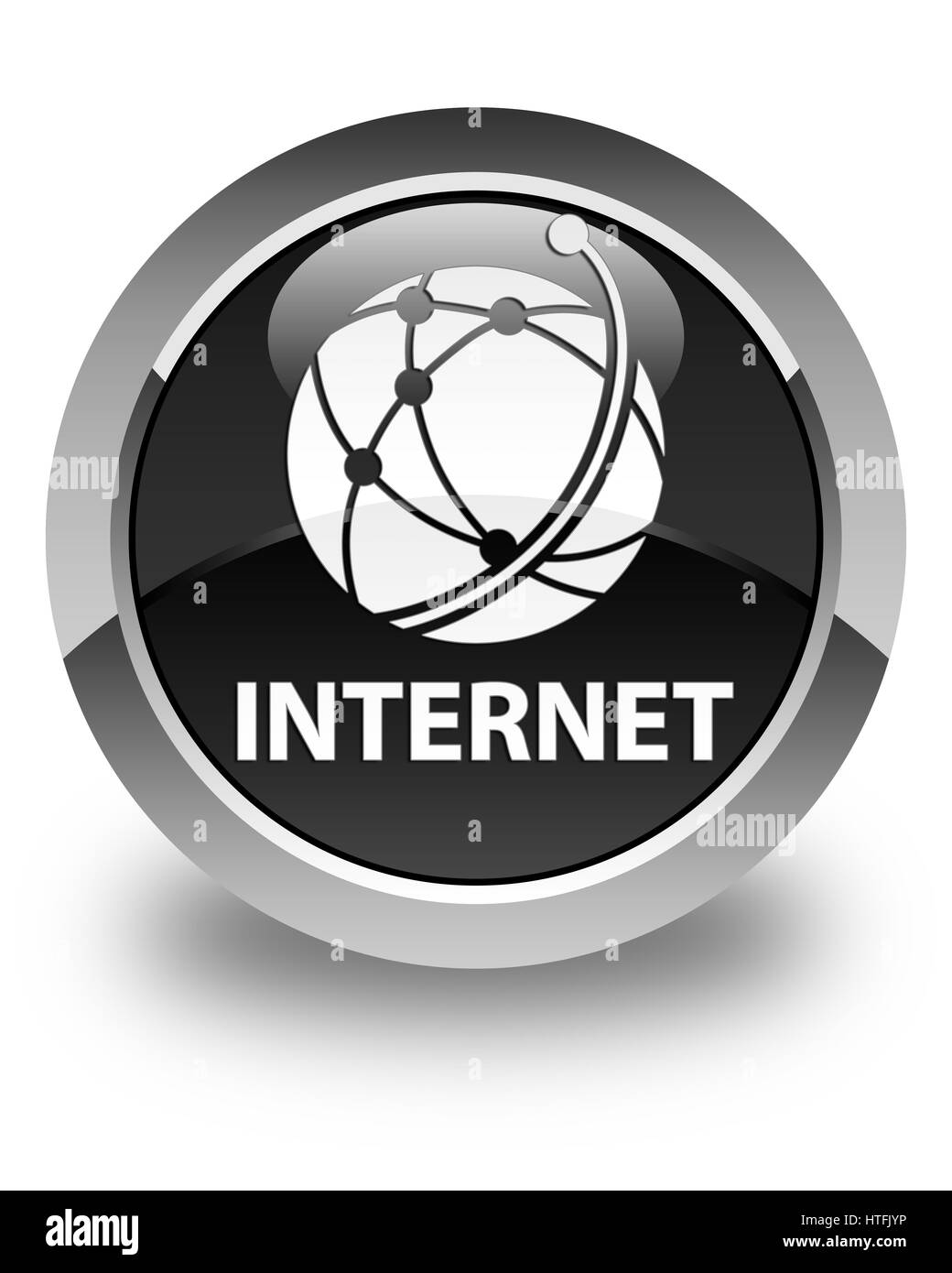 Internet global network icon black hi-res stock photography and images ...