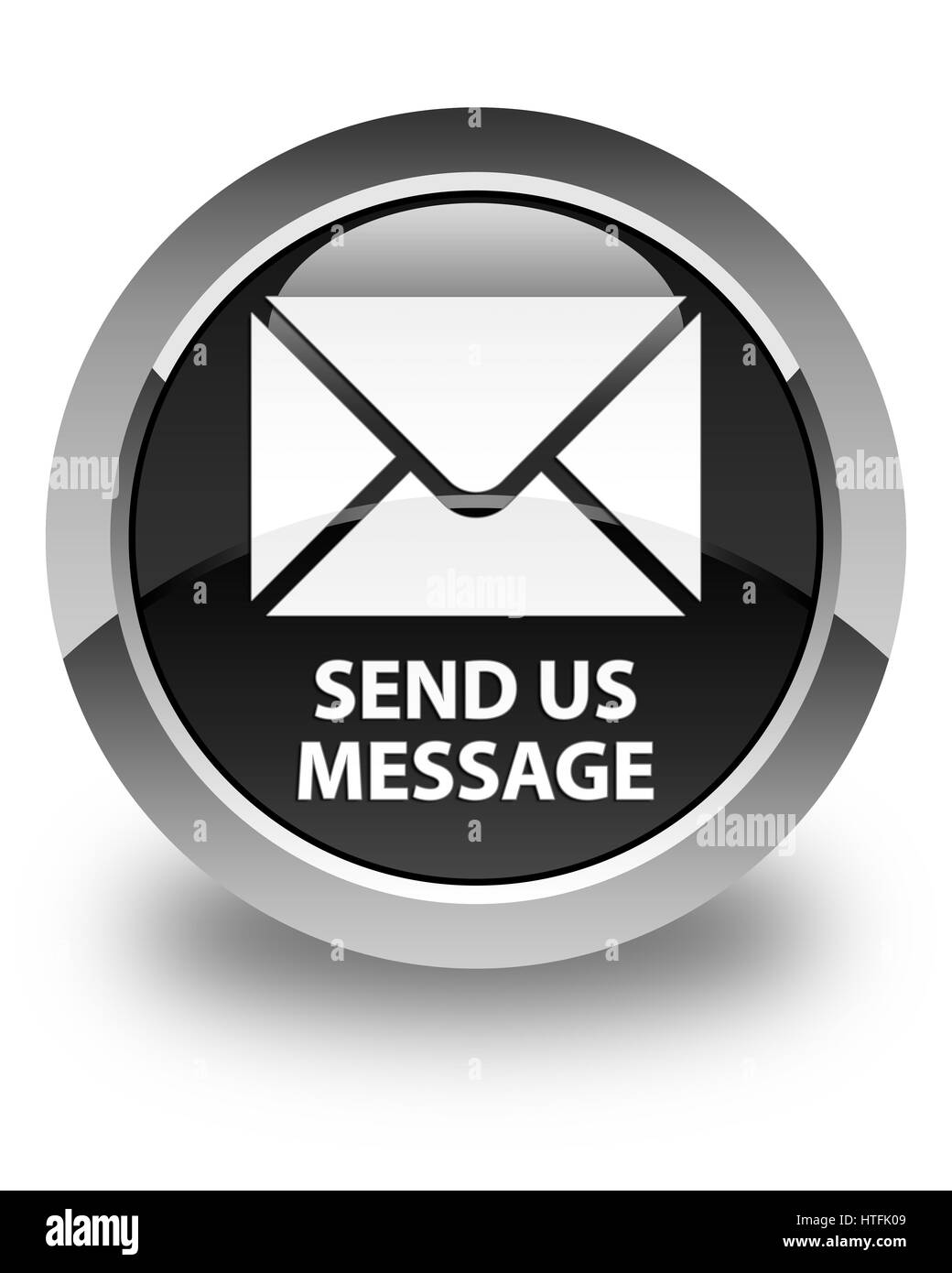 Contact us email icon glossy Black and White Stock Photos & Images - Alamy