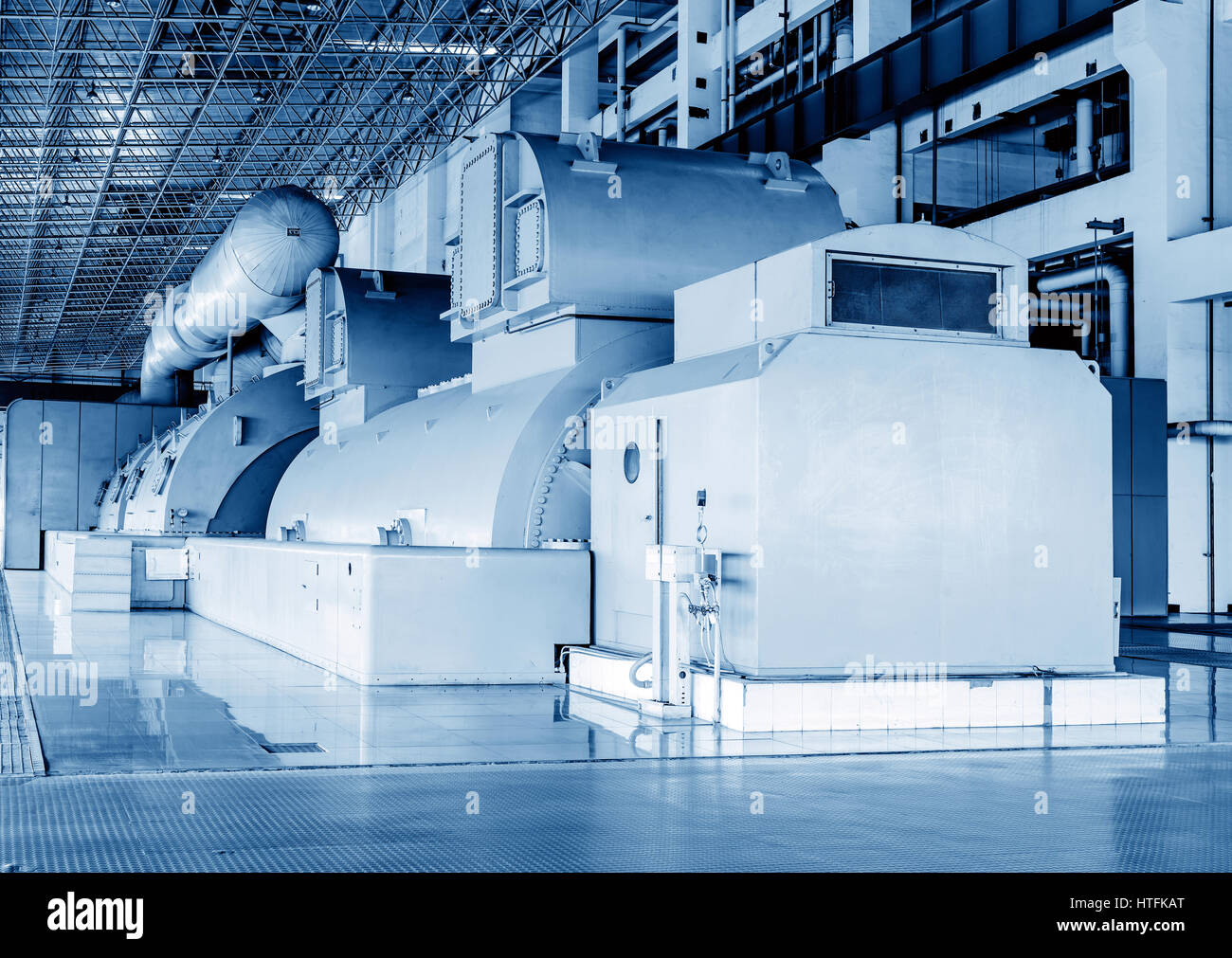 Thermal power plants, large-scale thermal power machine, empty shop ...