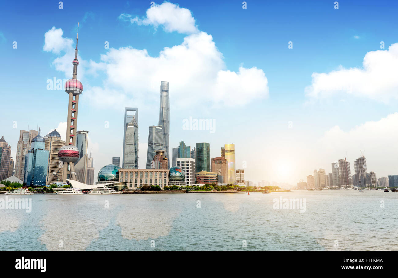 Shanghai city skyline modern hi-res stock photography and images - Alamy