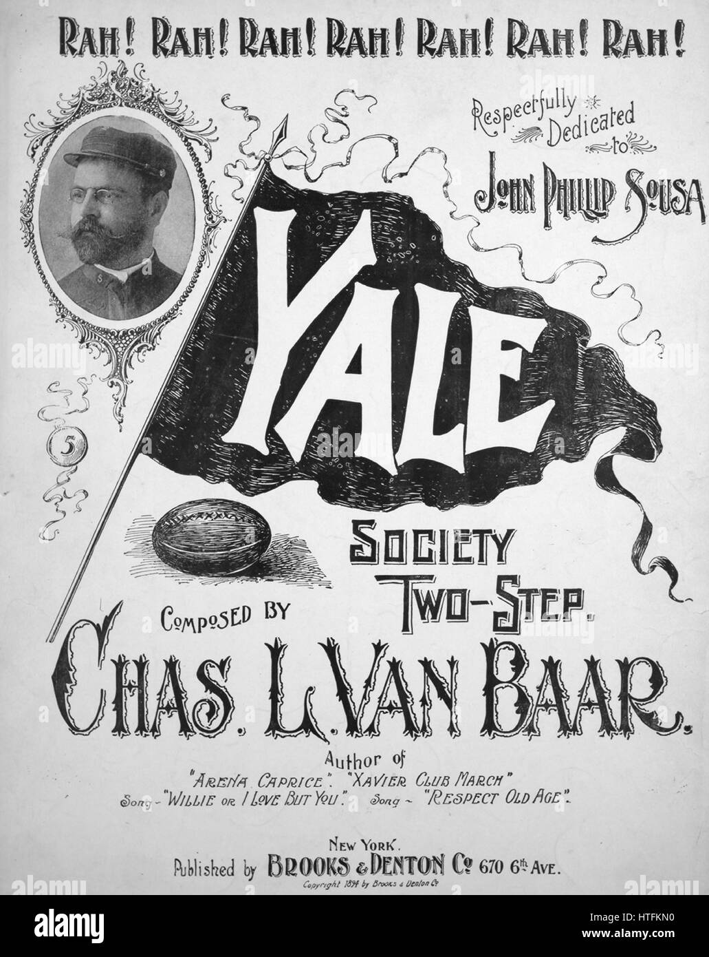 Sheet music cover image of the song 'The Yale Society [March] Two-Step ...