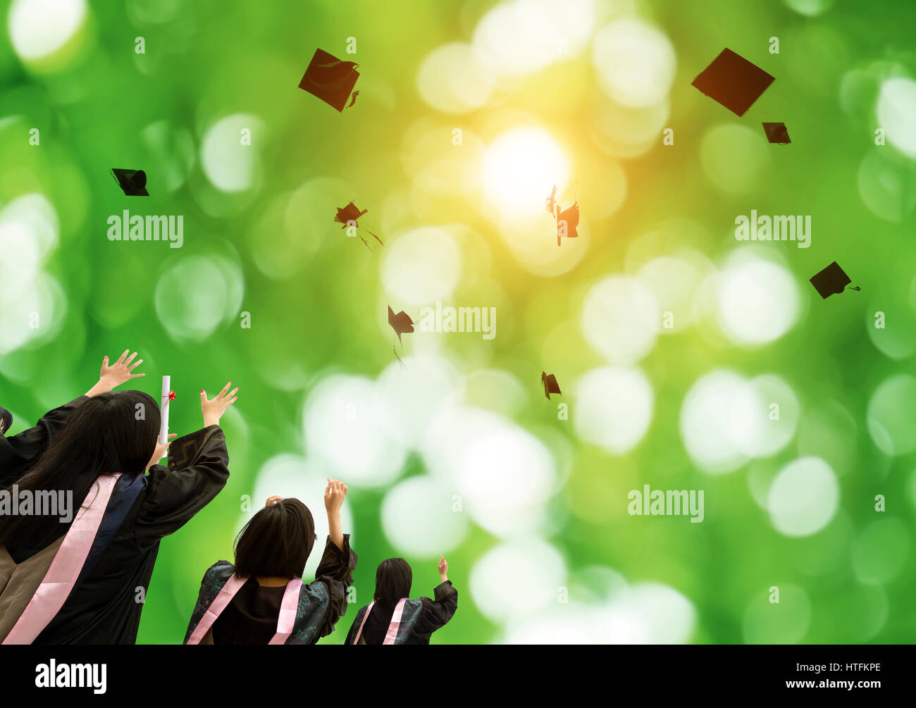 Graduation Background Wallpaper Green