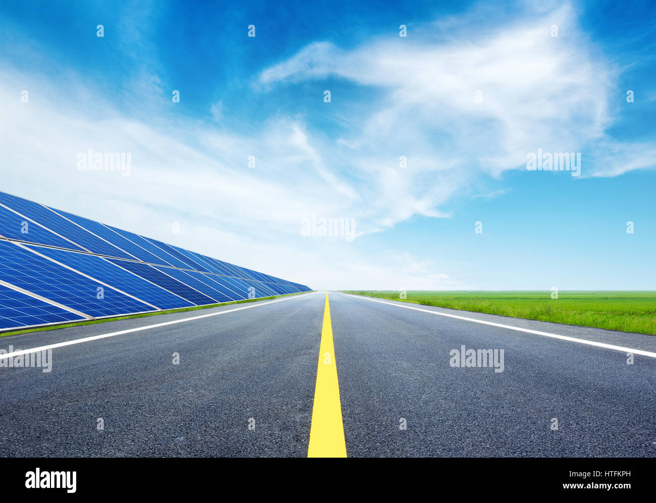 Photovoltaic panel solar highway hi-res stock photography and images ...